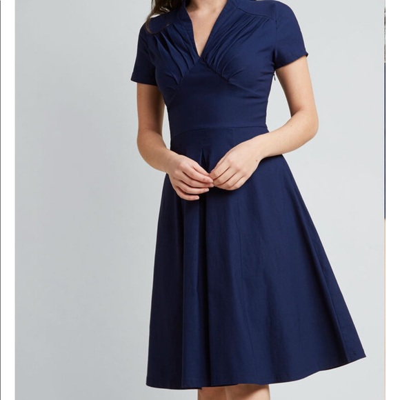 Modcloth | Dresses | Mod Cloth Dress Lend A Glam Short Sleeve Dress ...